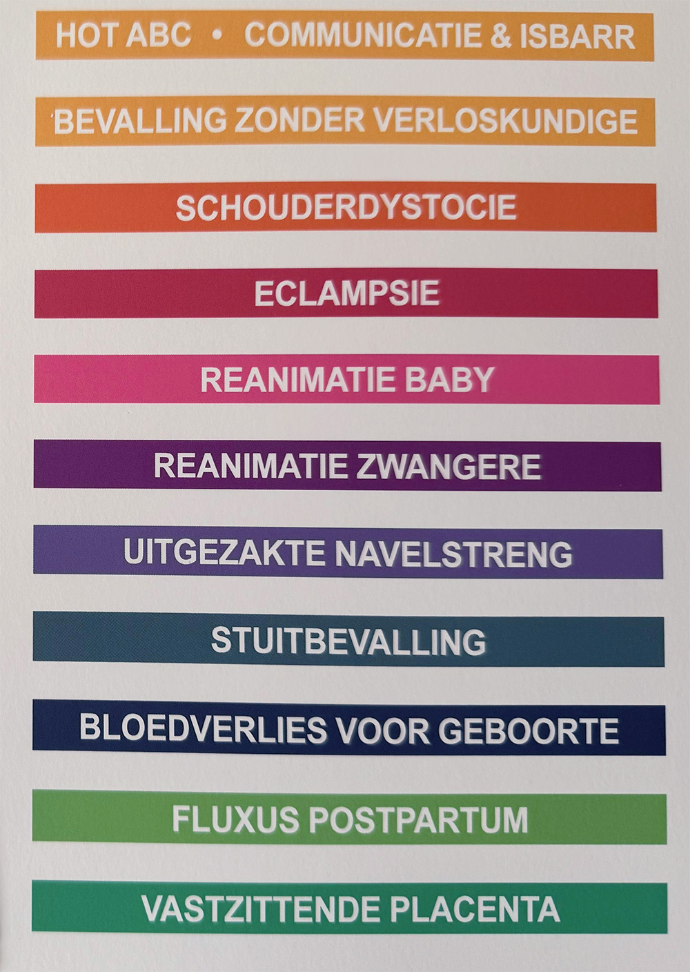 Schema's acute verloskunde voor kraamverzorgenden - Cave