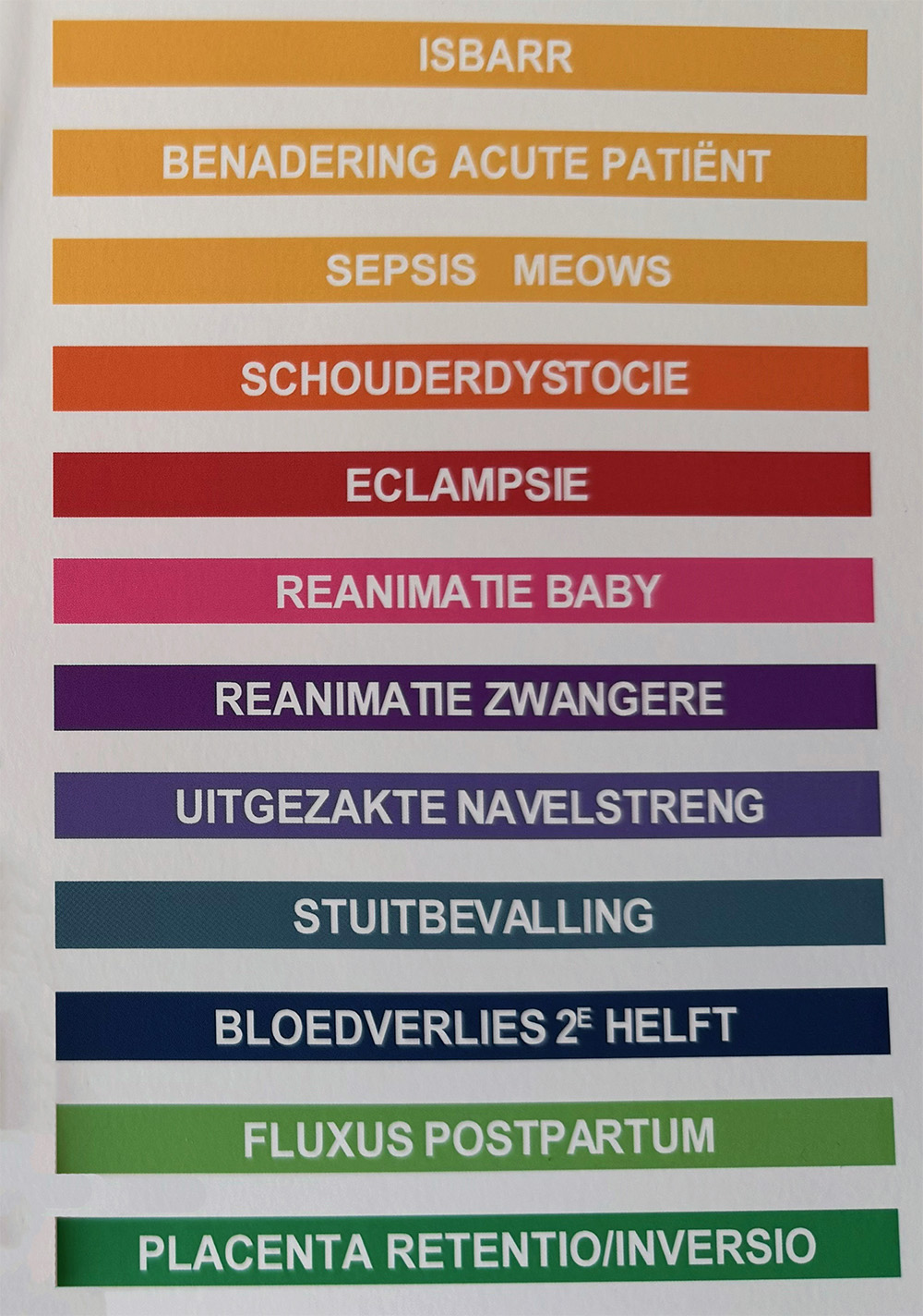 Schema's acute verloskunde voor verloskundigen - Cave